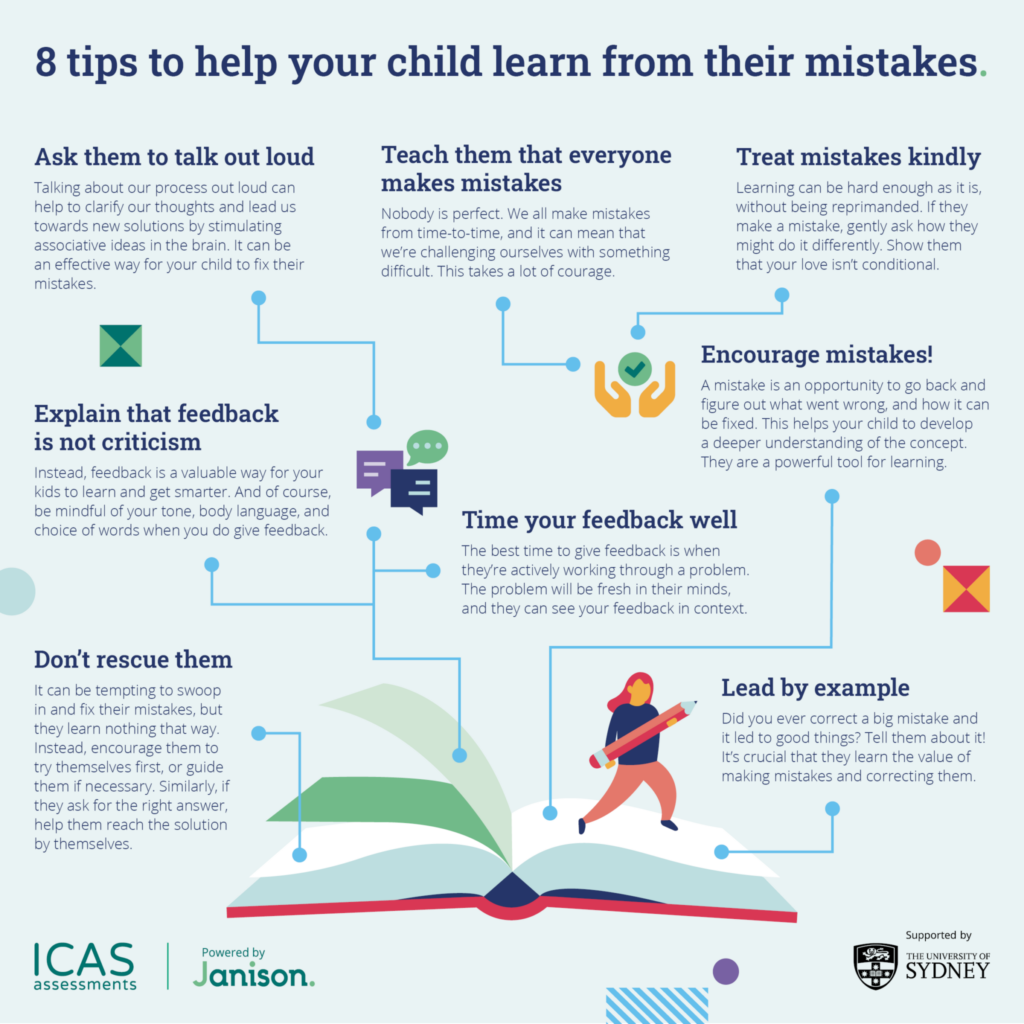 Teaching Kids to Go Over Their Mistakes - infyni Blog
